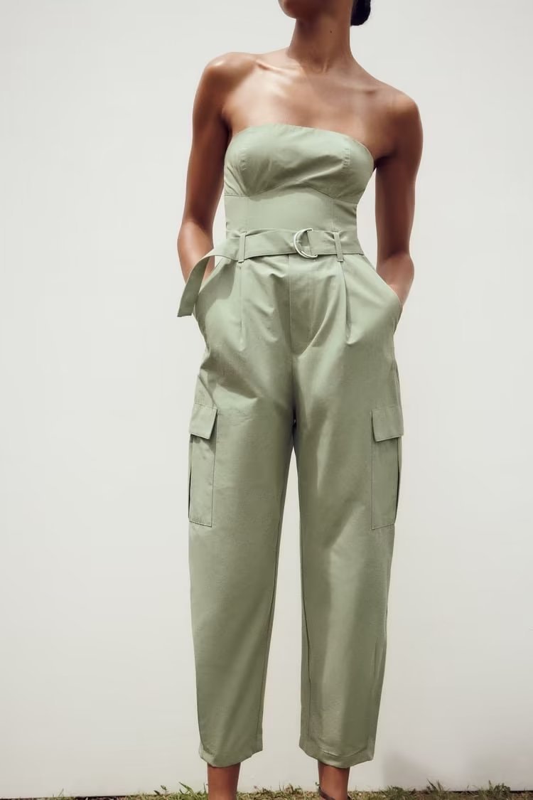 with Buckle Tube Top Overalls – Evshp